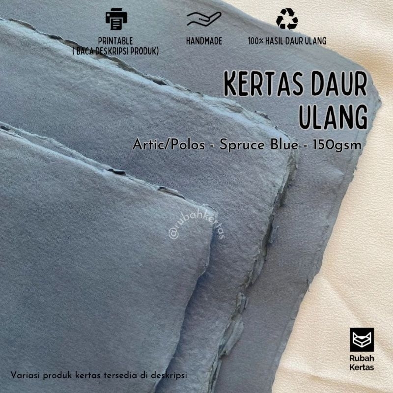 Jual Kertas Daur Ulang Warna Spruce Blue 150 gsm | Shopee Indonesia