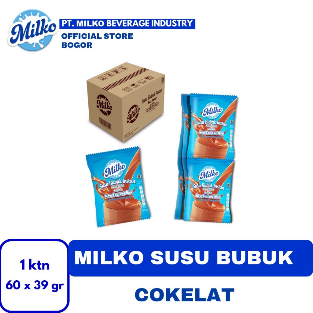 Jual MILKO SUSU BUBUK INSTANT RASA COKLAT 60 X 39 GR | Shopee Indonesia