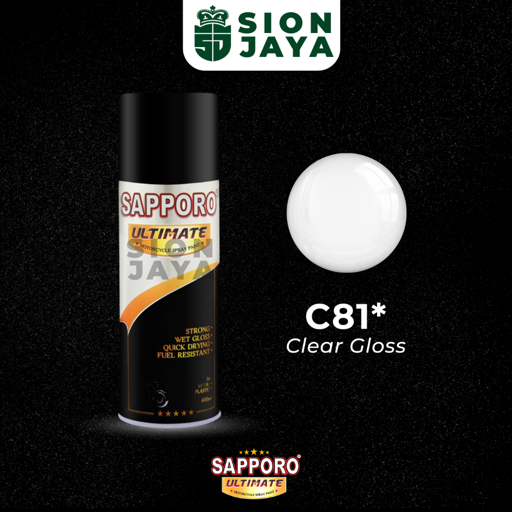 Jual Pilox / Pylox / Cat Semprot Sapporo Ultimate C81 Clear Gloss ...
