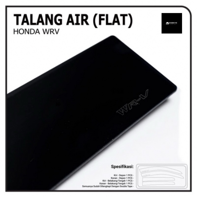 Jual Talang Air All New Honda WRV 2022-2024 Model Flat "Esbeye Variasi" | Shopee Indonesia