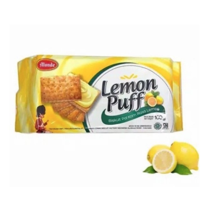 Jual Monde Choco / Lemon Puff Biskuit Pai 100g | Shopee Indonesia