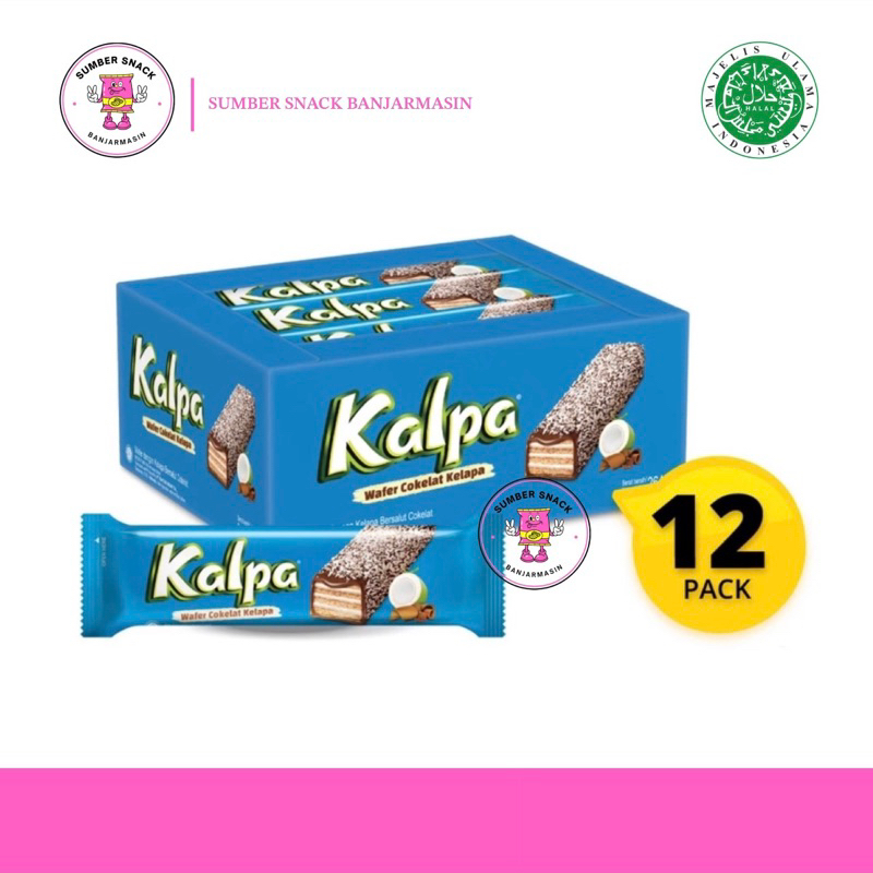 Jual Kalpa Wafer Cokelat Kelapa (Isi 12/Box) (22gx12) | Shopee Indonesia