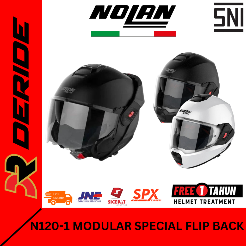 Jual HELM MODULAR NOLAN N120-1 SPECIAL N-COM MODULAR FLIP BACK FULL ...
