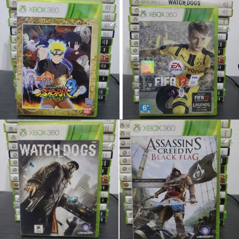 Jual CD DVD Game xbox 360 langka watch dogs , Assassins creed Black ...
