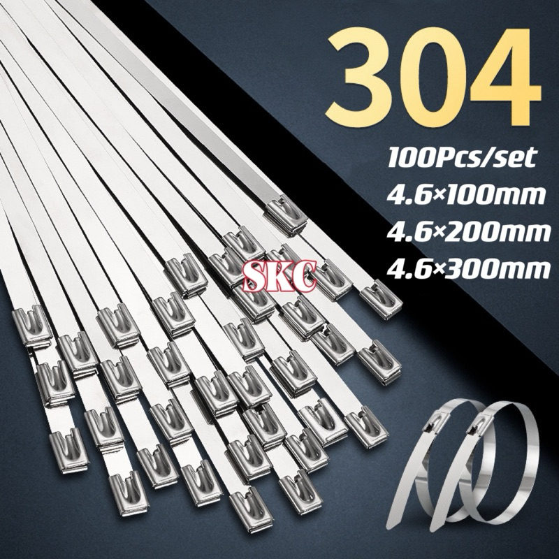 Jual (100 Pcs ) Kabel Ties Stainless Tali Besi Anti Karat 304 / Cable ...