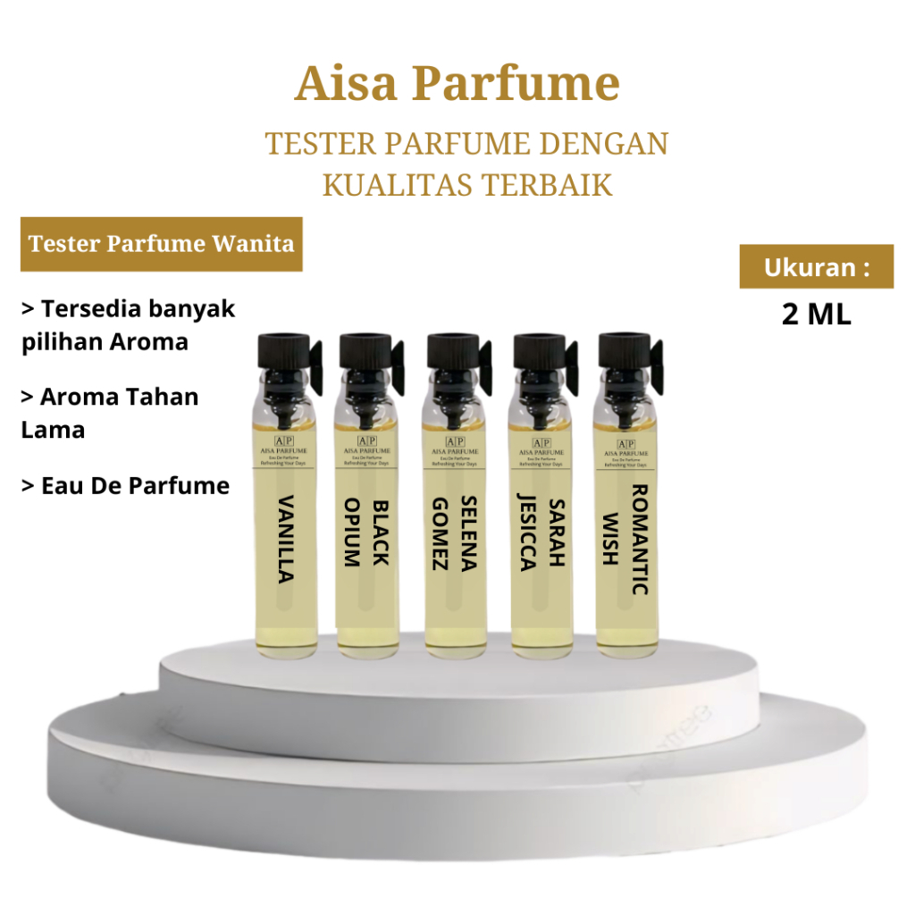 Jual Tester Parfum (Sample Parfum) Untuk Wanita Aroma Mewah Segar Dan ...