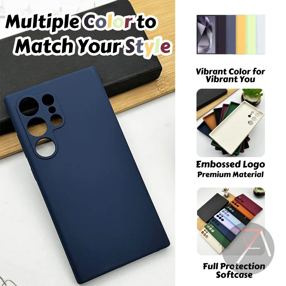 Jual Silicone Case untuk Samsung Galaxy S25 Ultra Plus S24 S23 5G Full Cover Soft Silikon ...