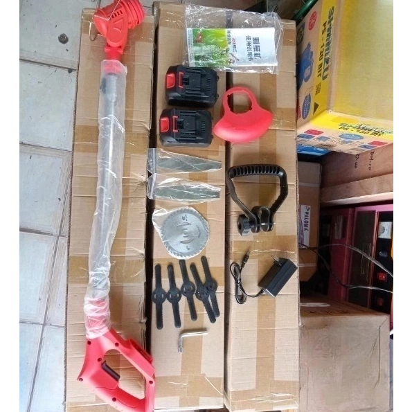 Jual Mesin Potong Rumput Baterai 48 Volt Pemotong Rumput Portable ...