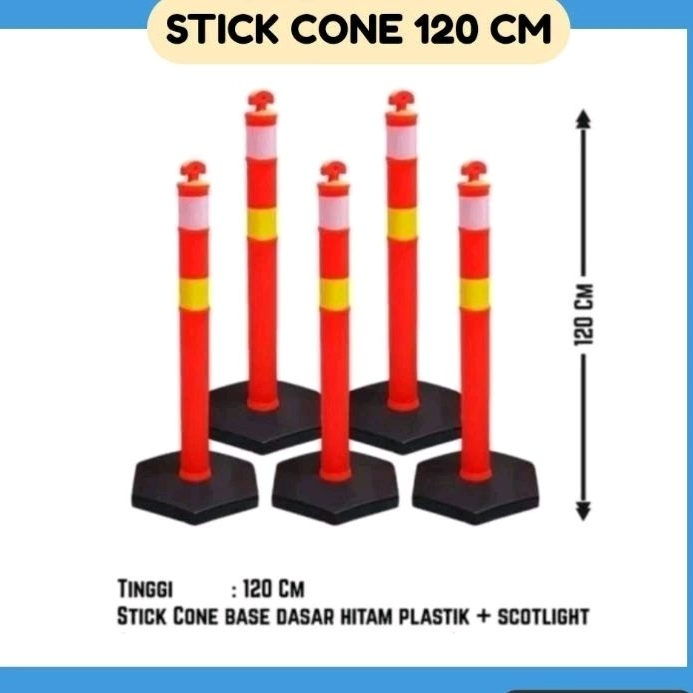 Jual Stick Cone Base Plastik / Stick cone 120 cm | Shopee Indonesia