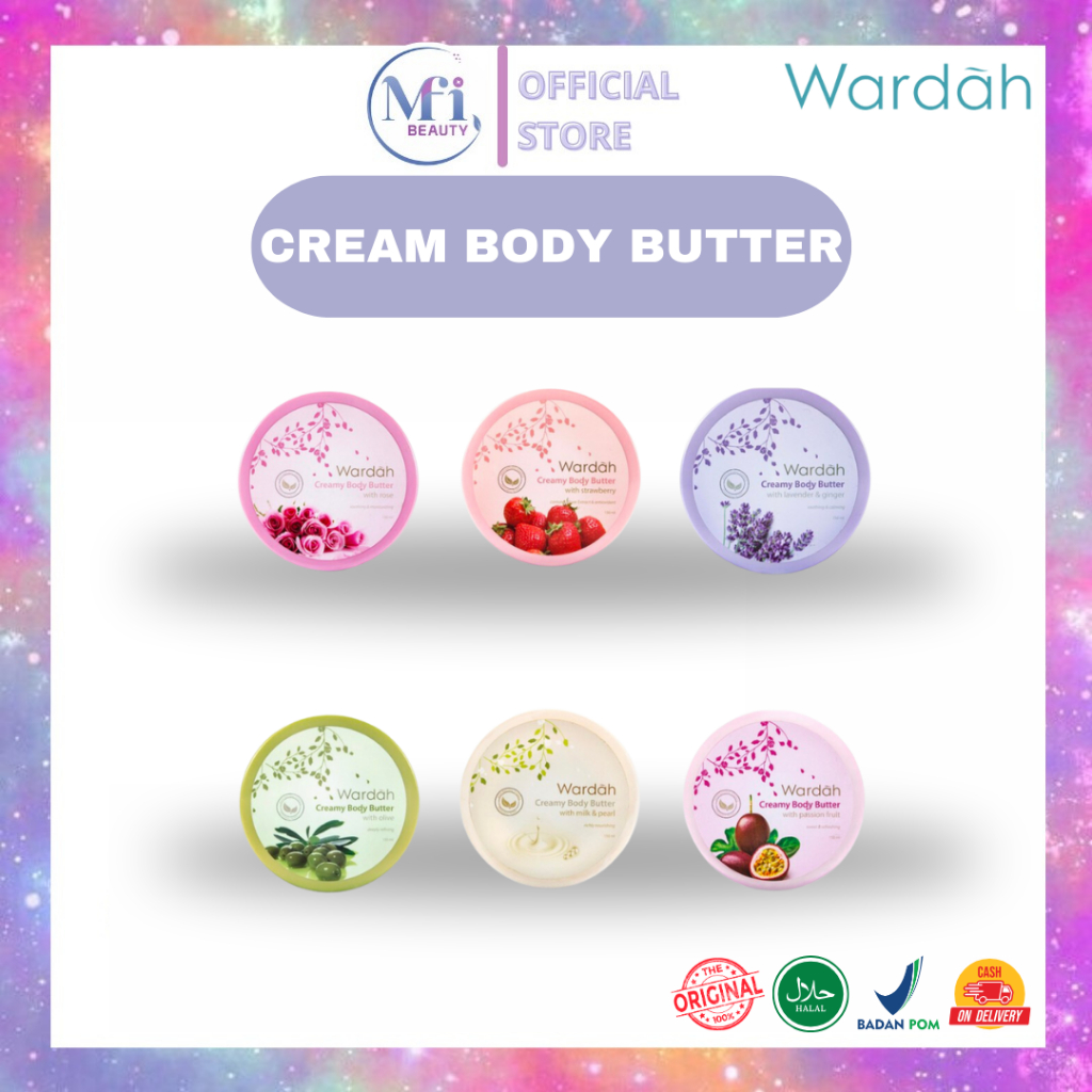 Jual MFI - Wardah Creamy Body Butter | Netto 50 ml | Shopee Indonesia