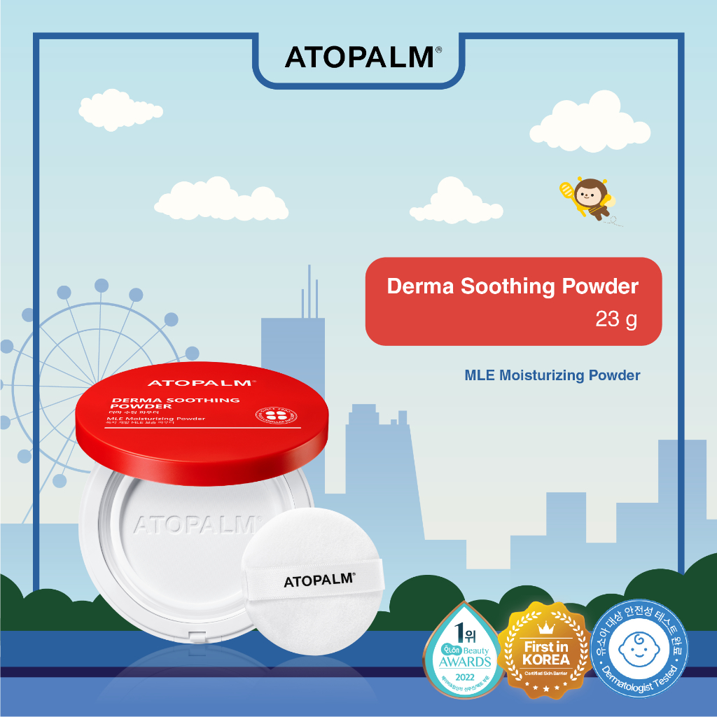Jual ATOPALM Derma Soothing Powder 23g - Bedak Padat Untuk Bayi ...