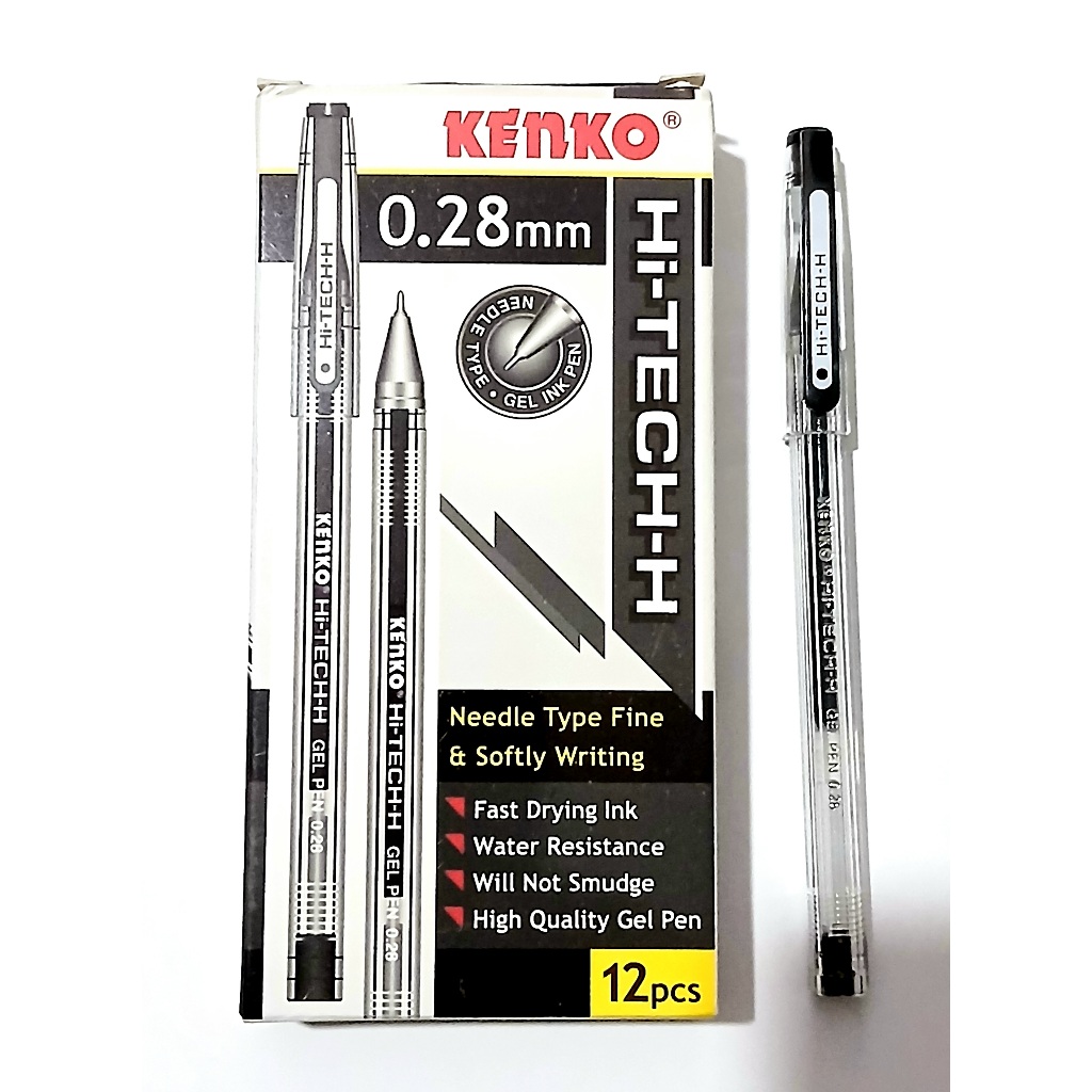 Jual Pulpen Kenko HI-TECH-H 0.28 Hitam (1 PCS) | Shopee Indonesia