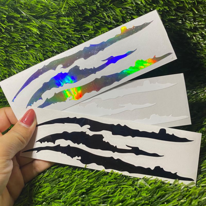 Jual sticker cutting cakar variasi motor helm sticker cutting ...