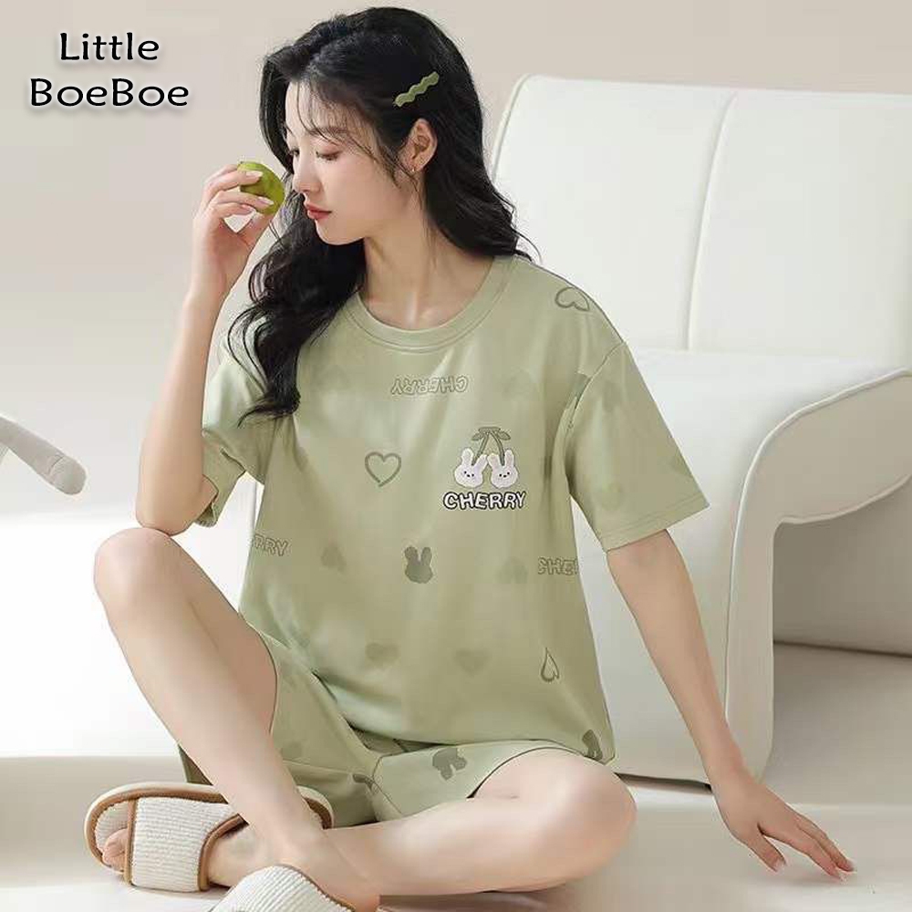 Jual LITTLE BOEBOE - Ara Set | Piyama Wanita Celana Pendek Baju Tidur ...