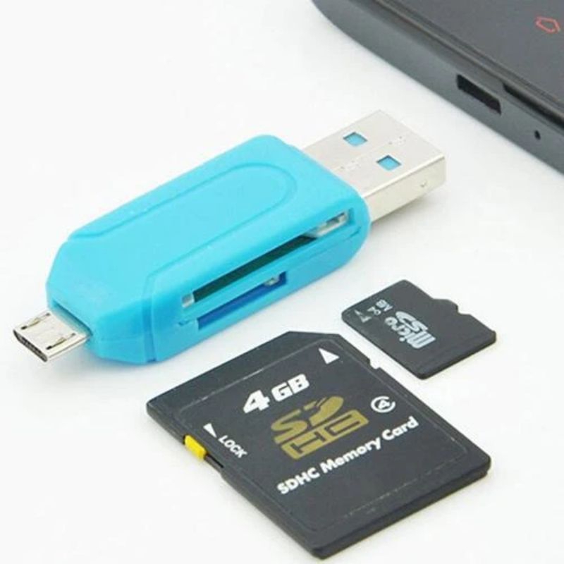 Jual CARD READER OTG USB 2IN1 / CARD READER MICRO SD DAN SD CARD UNTUK ...