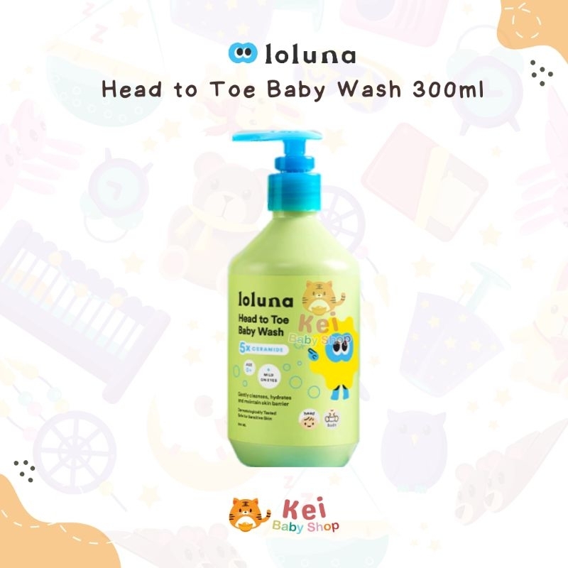 Jual Loluna Head to Toe Baby Wash 5x Ceramide 300ml / Sabun Shampoo ...