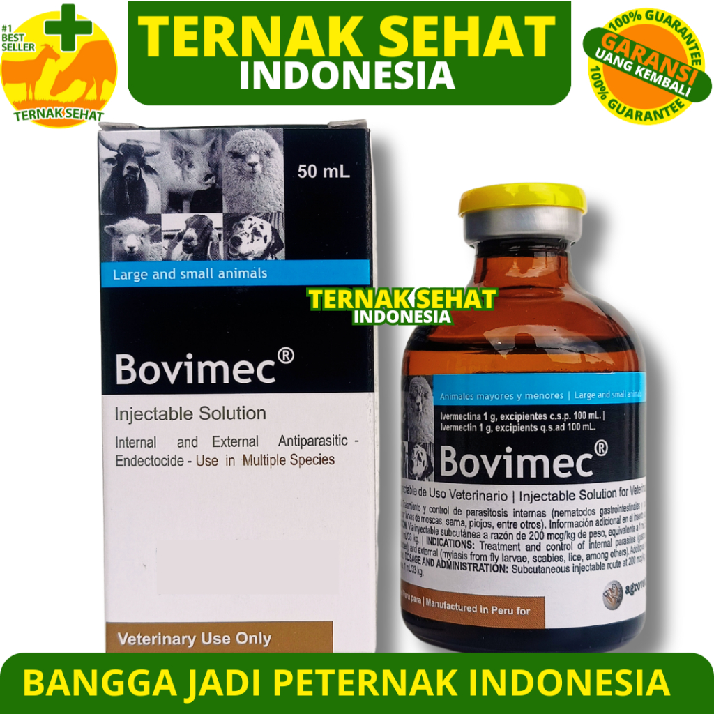 Jual BOVIMEC 50ML AGROVET - Obat Cacing Scabies Gudig Kutu Pinjal ...