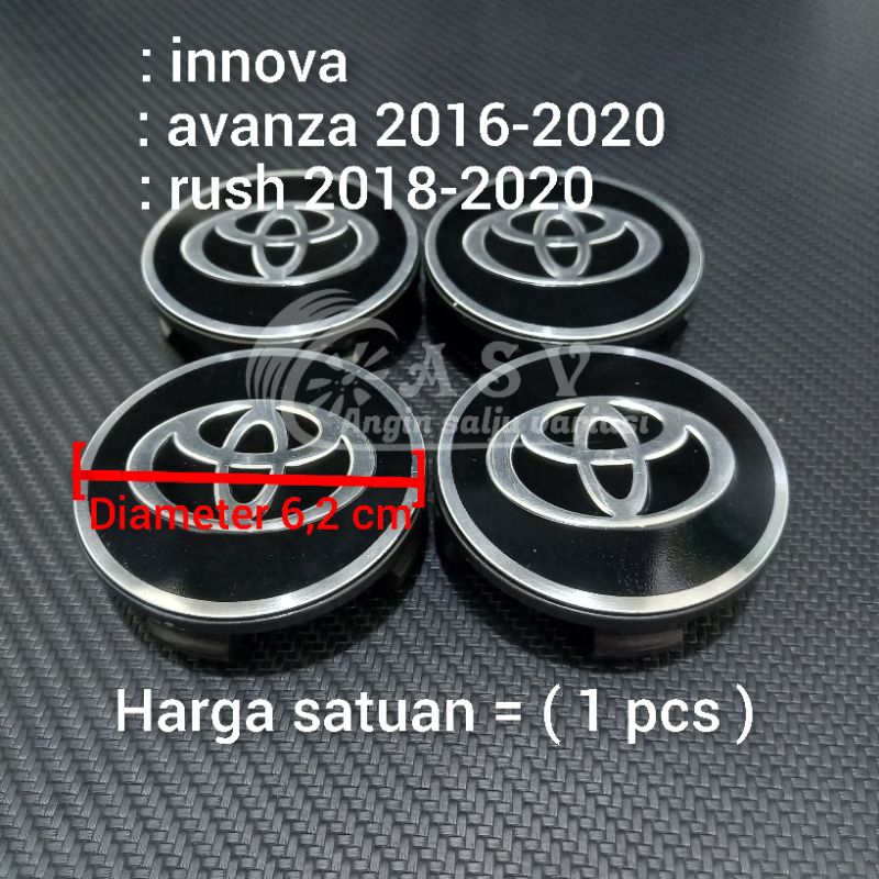 Jual dop roda tutup velg mobil toyota innova,avanza 2016-2020,rush 2018 ...
