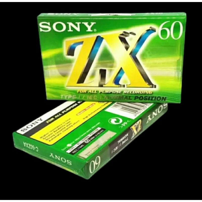 Jual Sony C-60ZXA Kaset Tape Pita Kosong Blank Audiocassette 60 Min | Shopee Indonesia