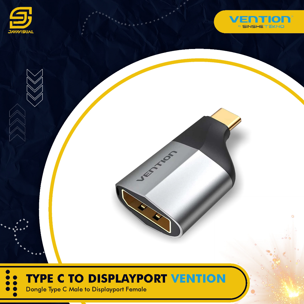 Jual [JaVis] DONGLE TYPE C MALE TO DISPLAYPORT FEMALE VENTION | Shopee ...