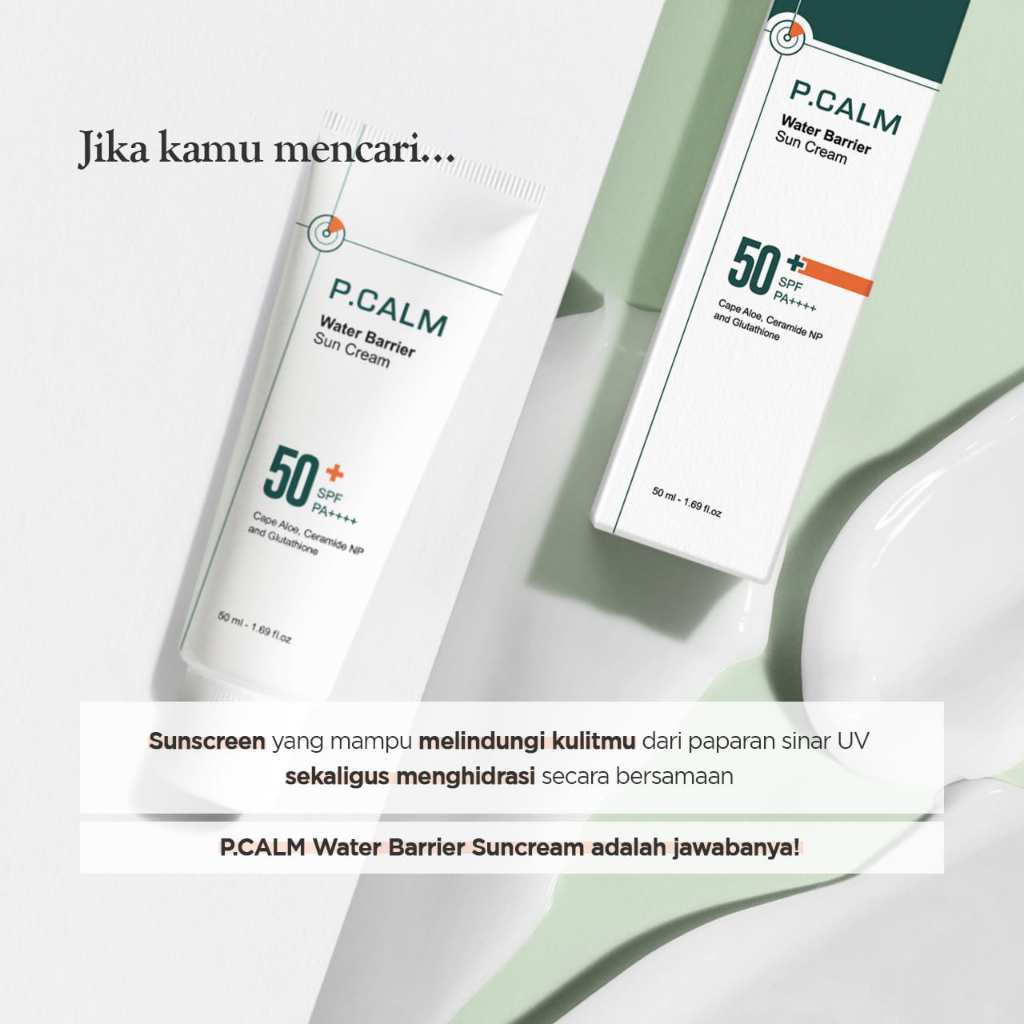 Jual P.CALM Water Barrier Suncream SPF 50+/ PA++++ 50ml | Shopee Indonesia