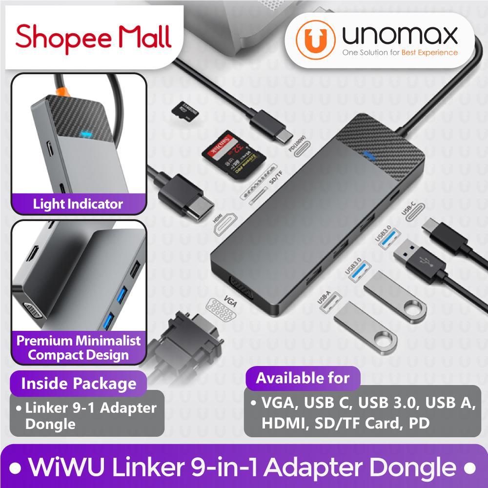 Jual USB Type C Hub to USB 3.0 HDMI PD USB-C VGA Card Reader WiWU ...