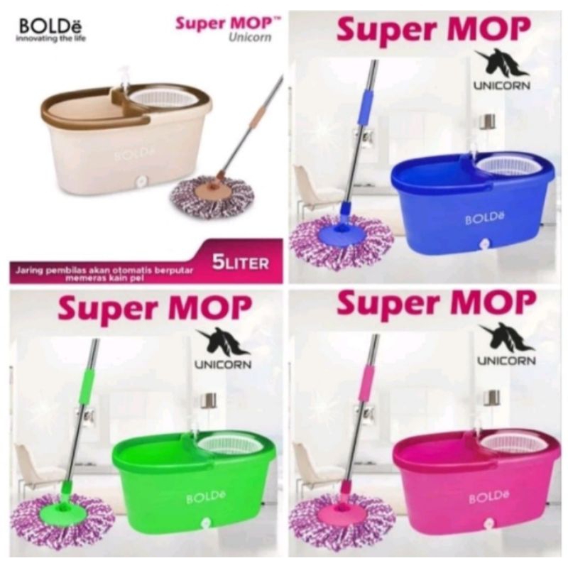 Jual Bolde Supermop Unicorn - Alat Pel Bolde - Super Mop Bolde | Shopee ...