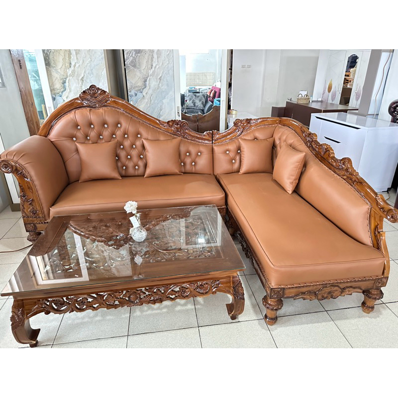 Jual SOFA L RAJA - SET SOFA SUDUT JATI JEPARA KURSI SUDUT JATI JEPARA ...