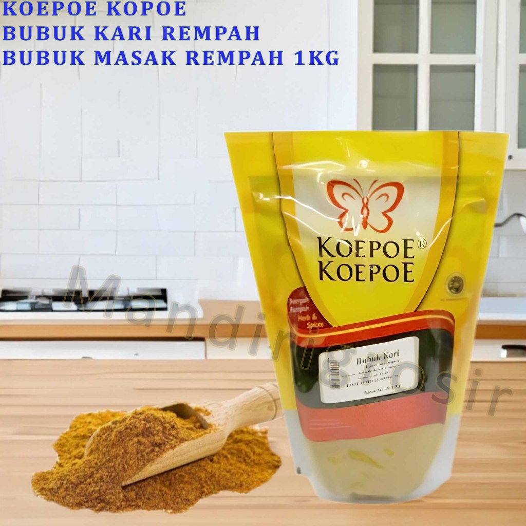 Jual Bubuk Kari Pouch * Koepoe-Koepoe * Bubuk Rempah Masak Kari * 1kg ...