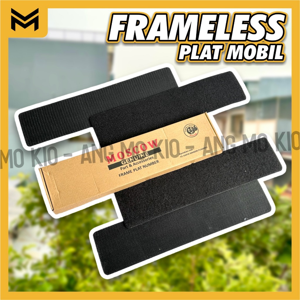 Jual FRAMELES FRAME PLAT DUDUKAN MOBIL UNIVERSAL AVANZA / TATAKAN ...