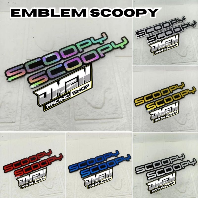 Jual Emblem Honda Scoopy Emblem Logo Akrilik Scoopy Tebal 3mm Bonus ...