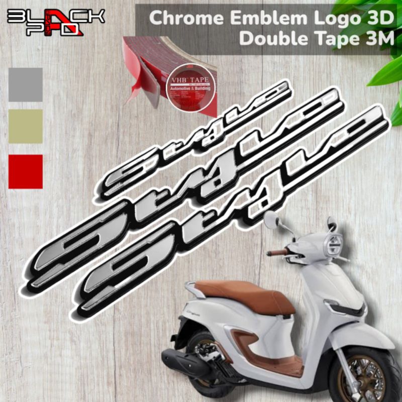 Jual Motopad27 emblem garnish motor Stylo 160 Logo 3D timbul Honda New ...