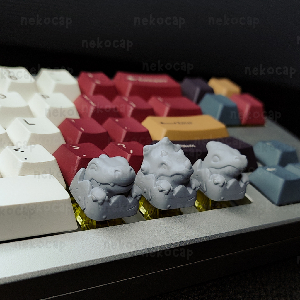 Jual Dino Tyrex Triceratops Parasaurus Artisan Keycap Mechanical ...