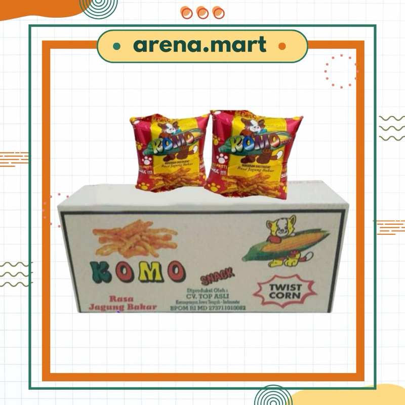 Jual Ciki Snack Chiki Komo Makanan Esktrudat Rasa Jagung Bakar Ecer 500 ...