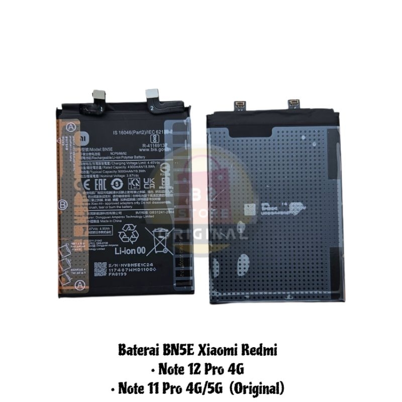 Jual Baterai Battery XIAOMI BN5E For Redmi Note 11 Pro 4G/5G - Redmi ...
