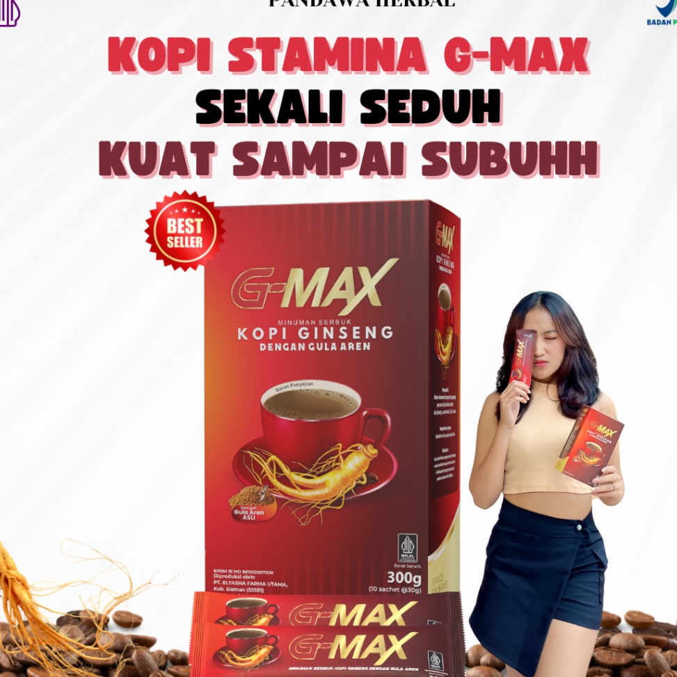 Jual Dijamin puas KOPI GMAX Minuman Penambah Stamina Pria Dewasa Kuat Tahan Lama Makin Gagah ...