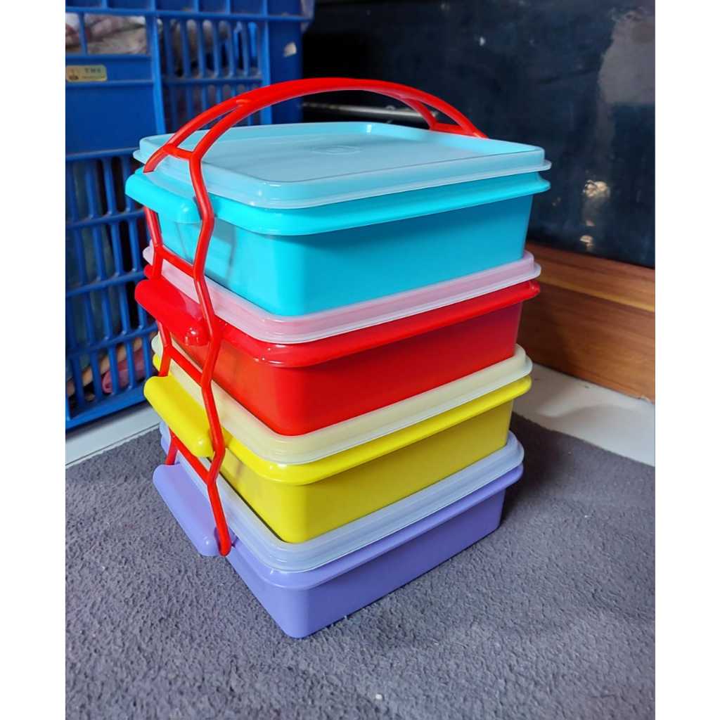 Jual Rantang Tupperware Carry All Set (4 susun) | Shopee Indonesia
