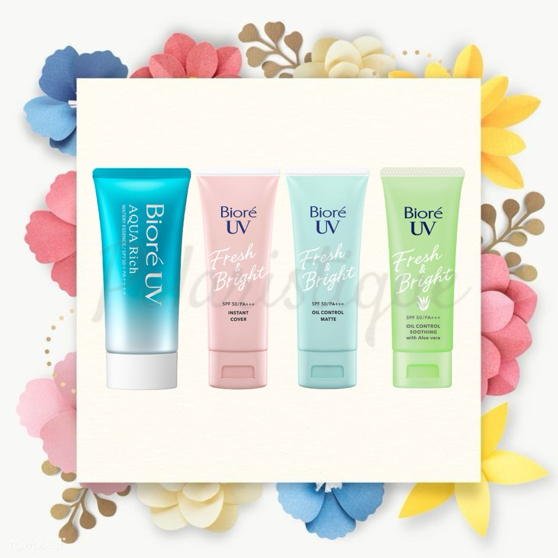 Jual Biore UV Aqua Rich Fresh & Bright Oil Control Matte Soothing Instant Cover Sunscreen Watery ...
