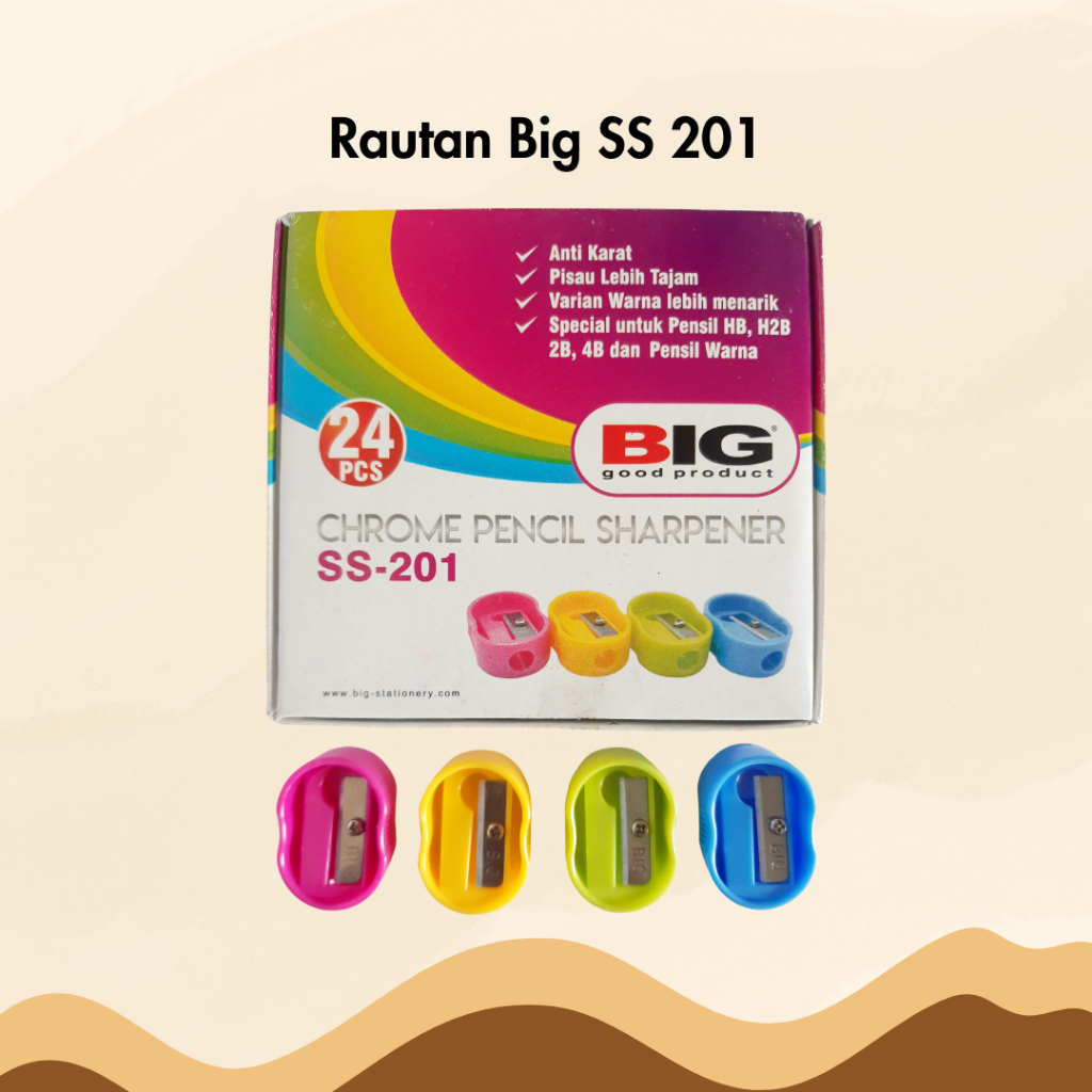Jual Rautan Pensil BIG SS-201 Serutan Sharpener Ongkotan Ongotan Gerotan Asahan | Shopee Indonesia