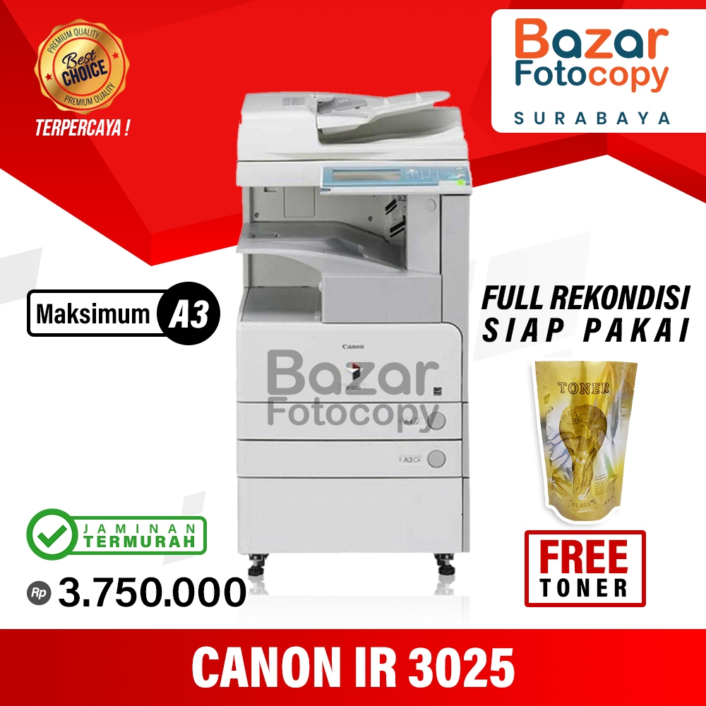 Jual CANON iR 3025 Mesin Fotocopy Rekondisi READY STOCK | Shopee Indonesia