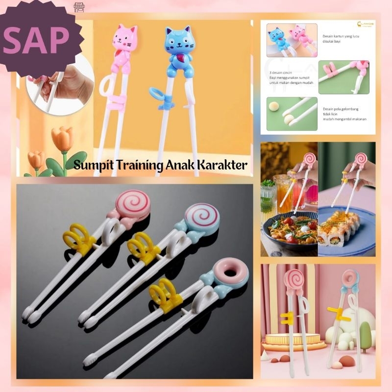 Jual Sumpit Training Anak Bayi Karakter alat makan anak / latihan anak ...