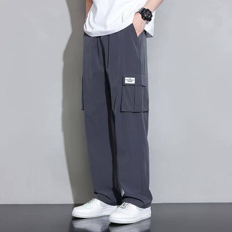 Jual KeyBoy Celana Cargo Panjang pria hitam baggy pants sutra es casual kargo korean style ...