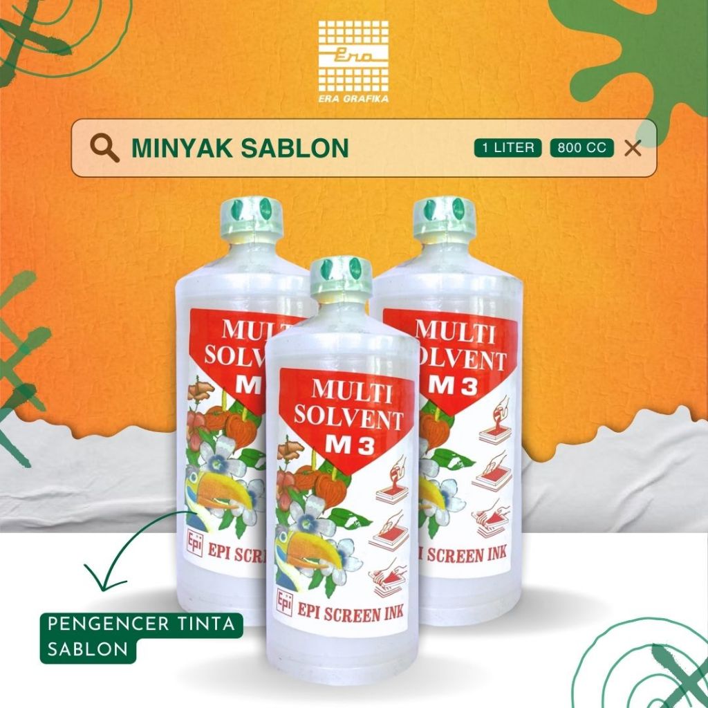 Jual MINYAK SABLON | PENGENCER TINTA SABLON | MULTI SOLVENT M3 100% ...