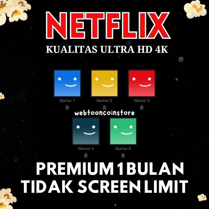 Jual NETFLIXXX PREMIUM 4K ULTRAHD 1 BULAN FULL GARANSI | Shopee Indonesia