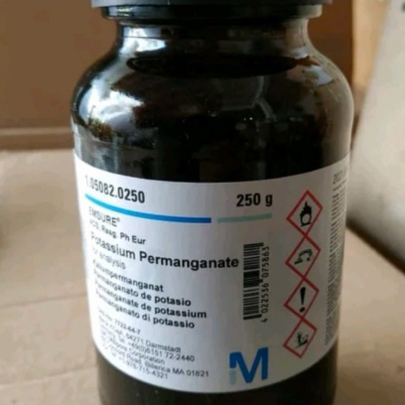 Jual Potassium Permanganate / Kalium Permanganat , Spec : 250 Gr Merck ...