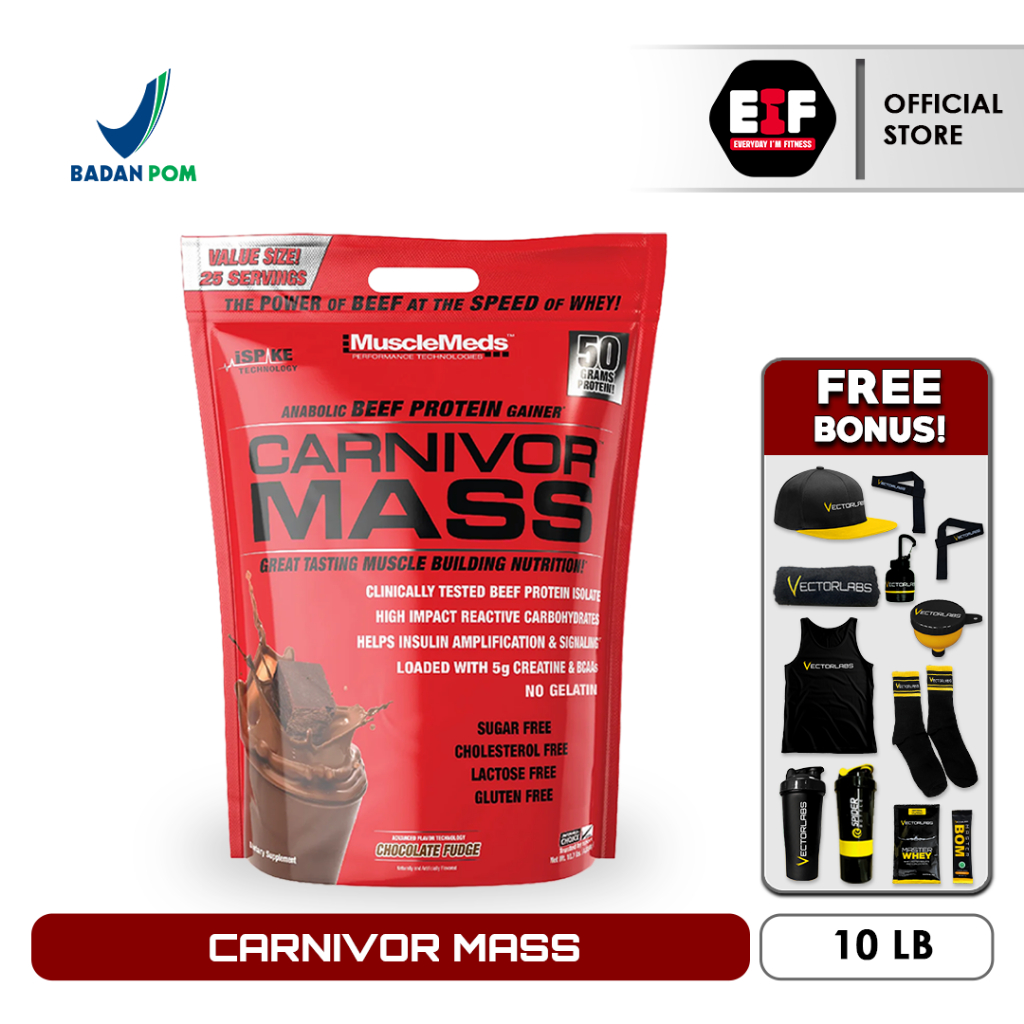 Jual MUSCLEMEDS Carnivor Mass 10lbs | Shopee Indonesia