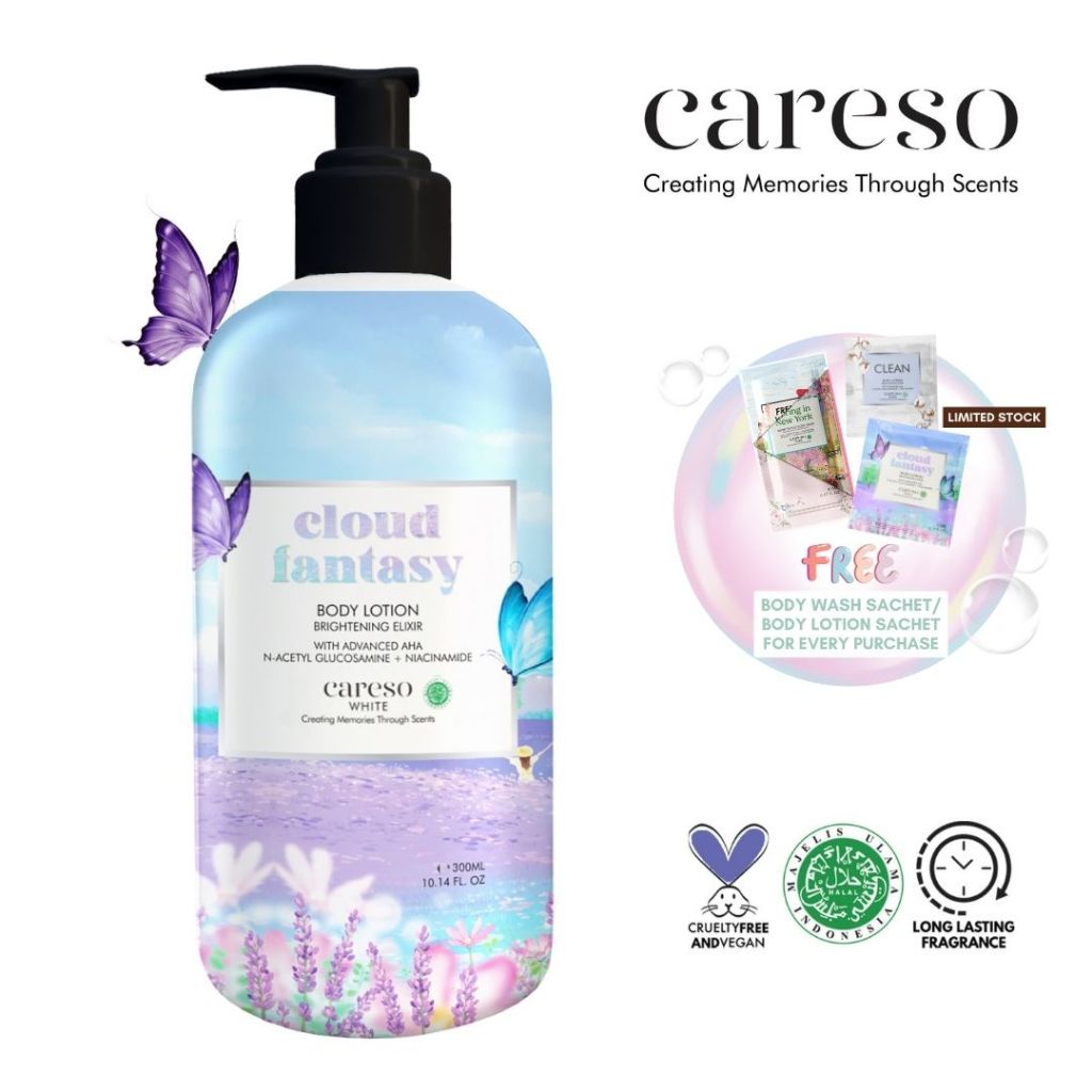 Jual CARESO - Body Lotion - Cloud Fantasy 300ML | Shopee Indonesia