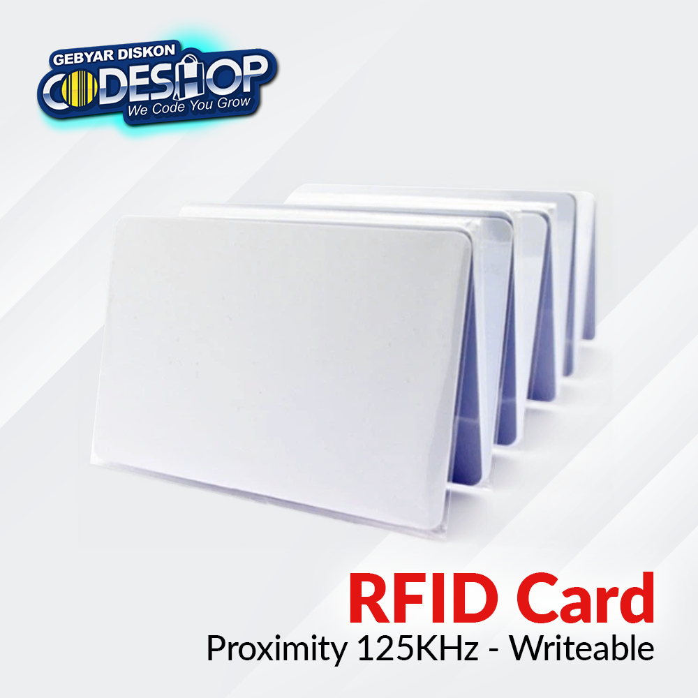 Jual Kartu Proximity RFID Card 125KHz Writable Rewritable Duplicate ...