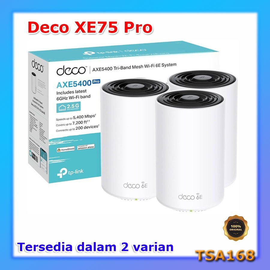 Jual Deco XE75 AX5400 Pro WiFi 6E Tri-Band AI Mesh 3Pack | Shopee Indonesia