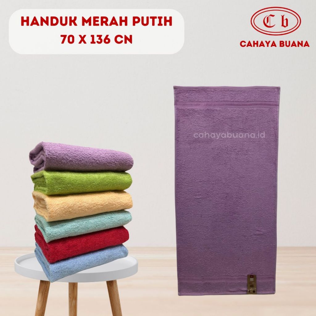 Jual HANDUK MEREK MERAH PUTIHI UKURAN 70 x 136 cm | Shopee Indonesia